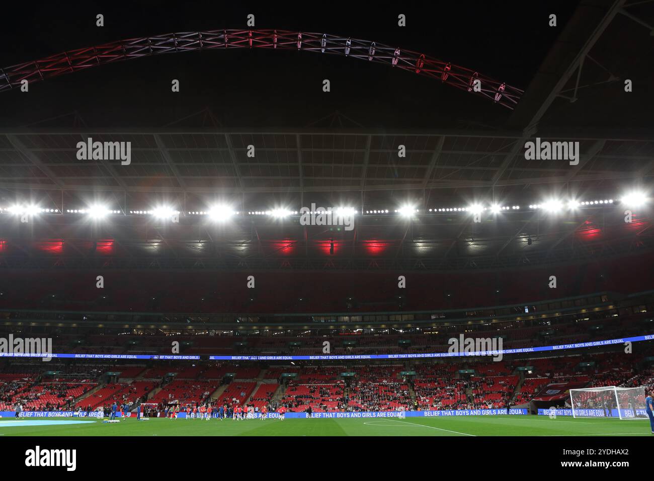 Wembley arch from inside stadium England v Germany women's football ...