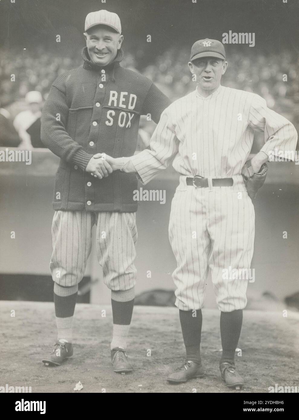 1923 Miller Huggins & Frank Chance from Yankee Stadium Opening Day ...