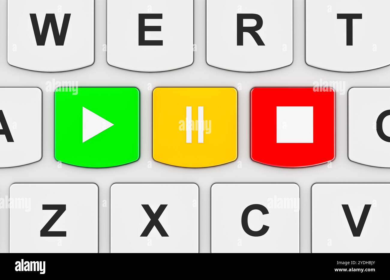 Music player buttons play pause hi-res stock photography and images - Alamy