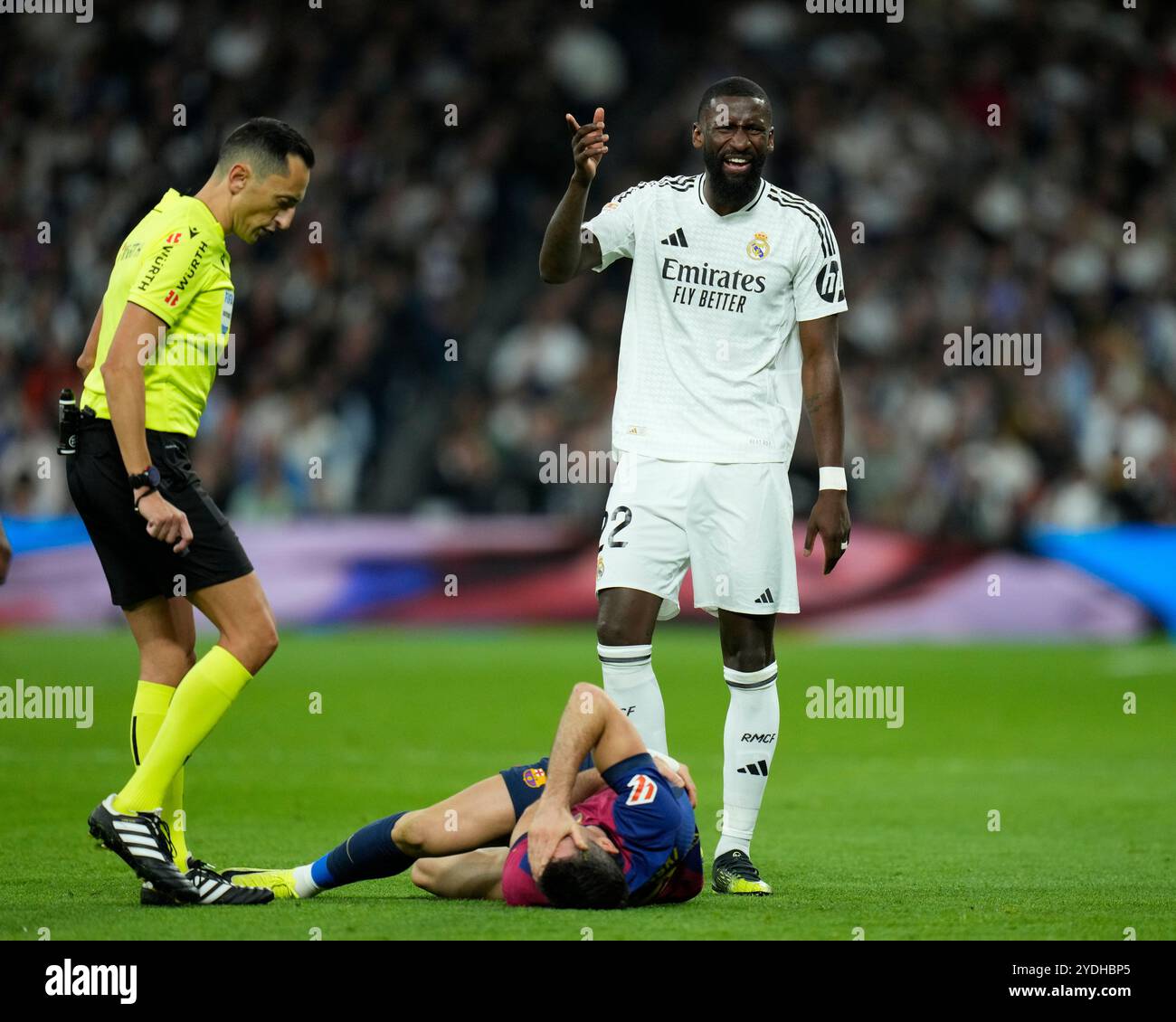 Madrid, Spain. 26th Oct, 2024. Antonio Rudiger of Real Madrid CF and ...