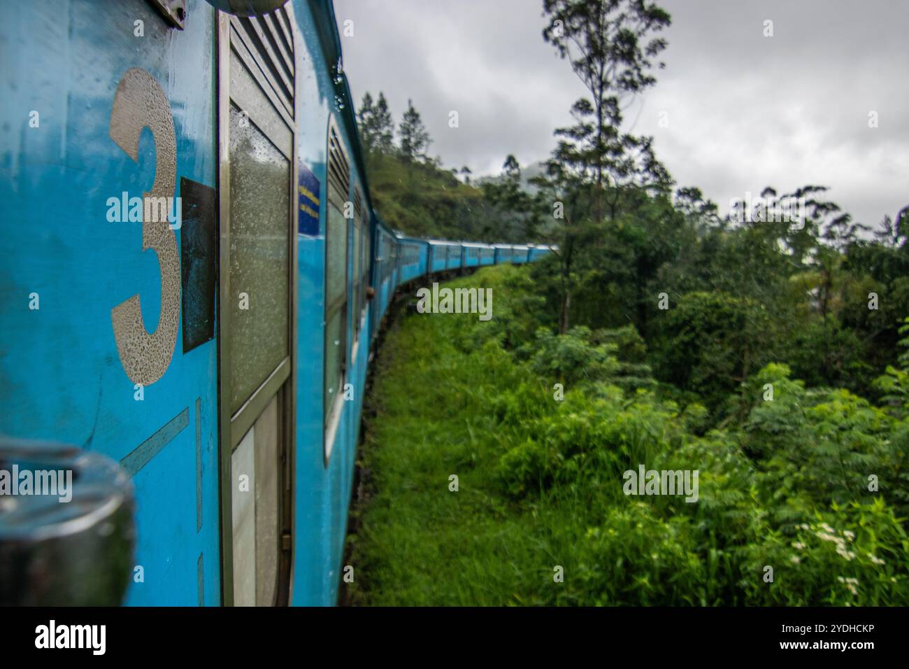 Landscape of the fertile highlands in a subtropical climate. Jungle ...
