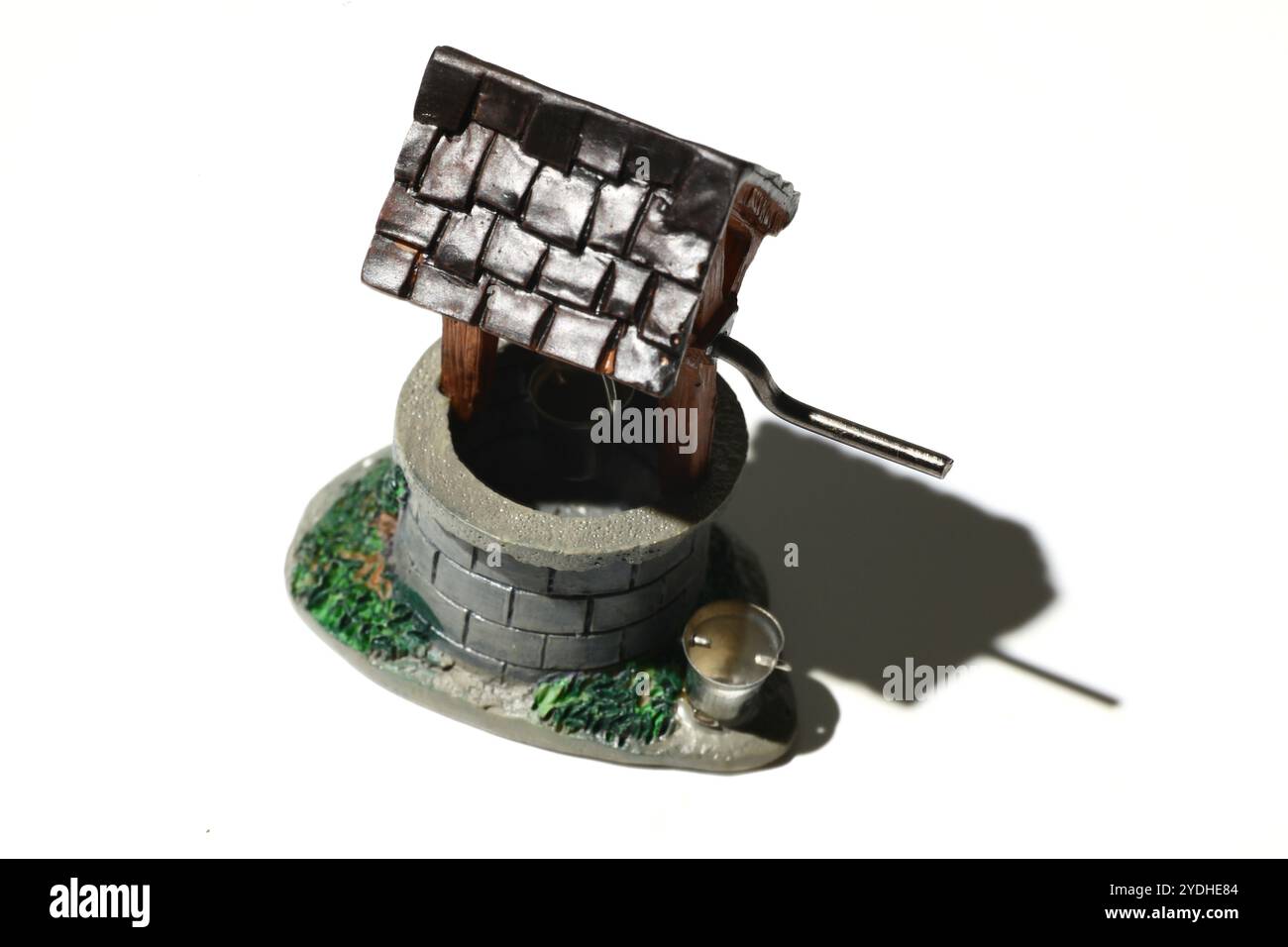 Miniature Well on White Background Stock Photo - Alamy