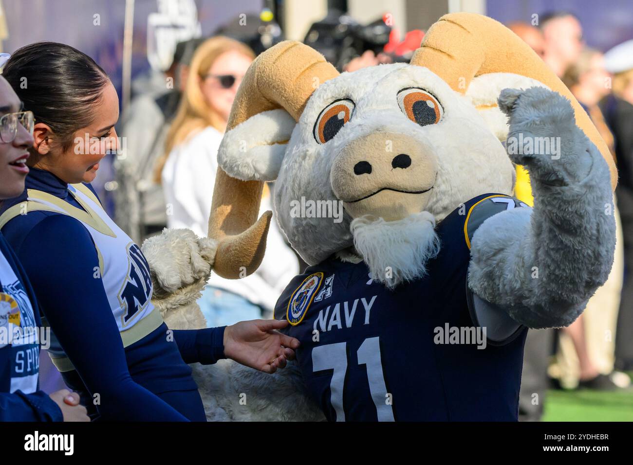 East Rutherford, New Jersy, USA. 26th Oct, 2024. Billy the Goat with ...