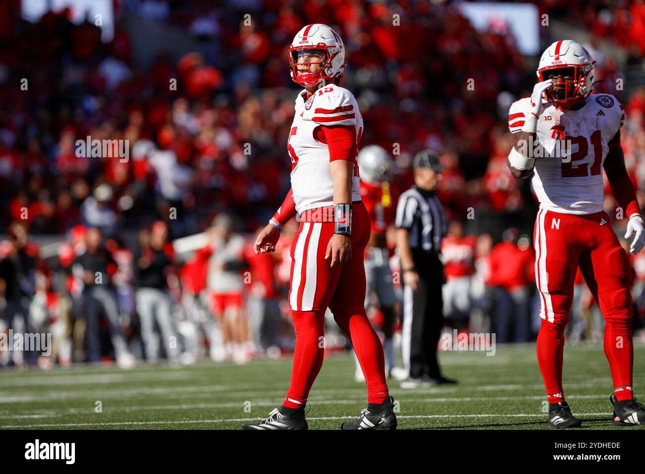 COLUMBUS, OH - OCTOBER 26: Nebraska Cornhuskers quarterback Dylan ...