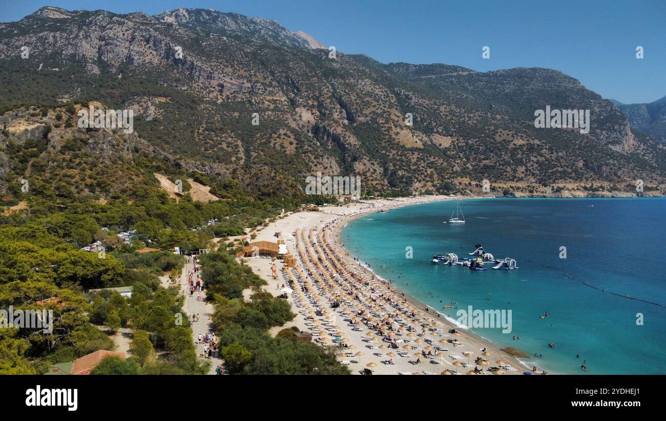 Fethiye Beach and Butterfly Valley Drone Photo, Oludeniz Fethiye, Mugla ...