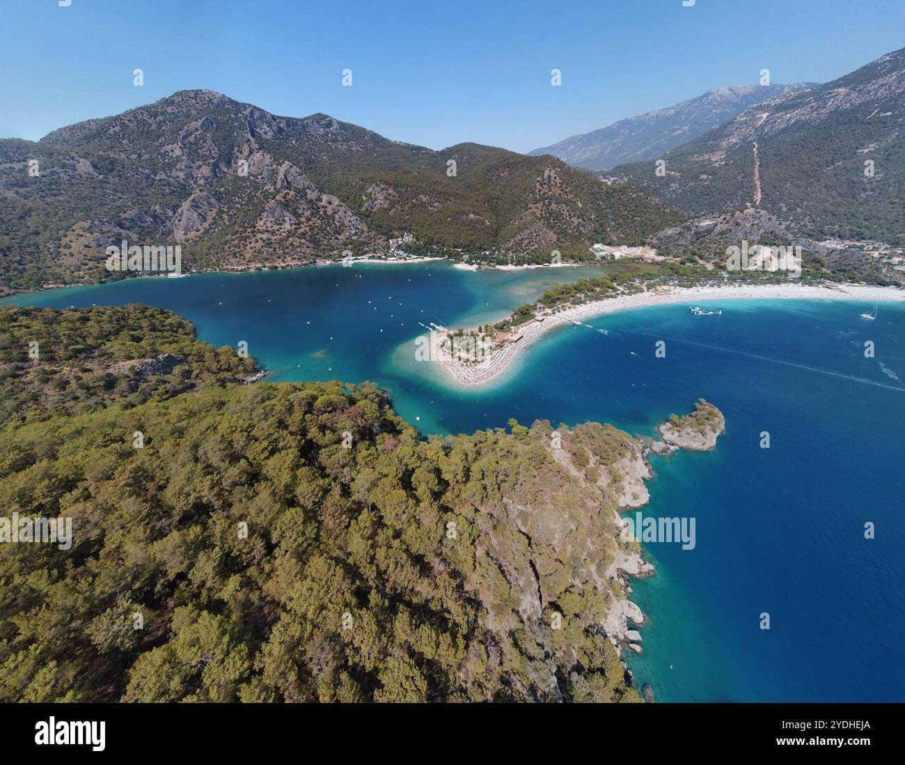Fethiye Beach and Butterfly Valley Drone Photo, Oludeniz Fethiye, Mugla ...