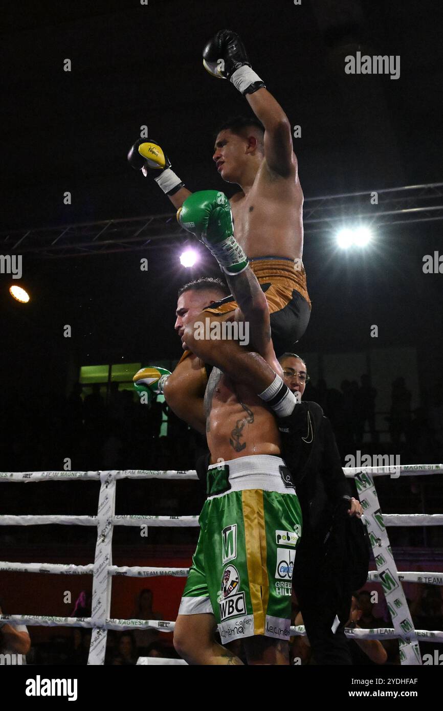 Michael Magnesi (ITA) vs Kevin Trana (NIC) during the WBC international ...