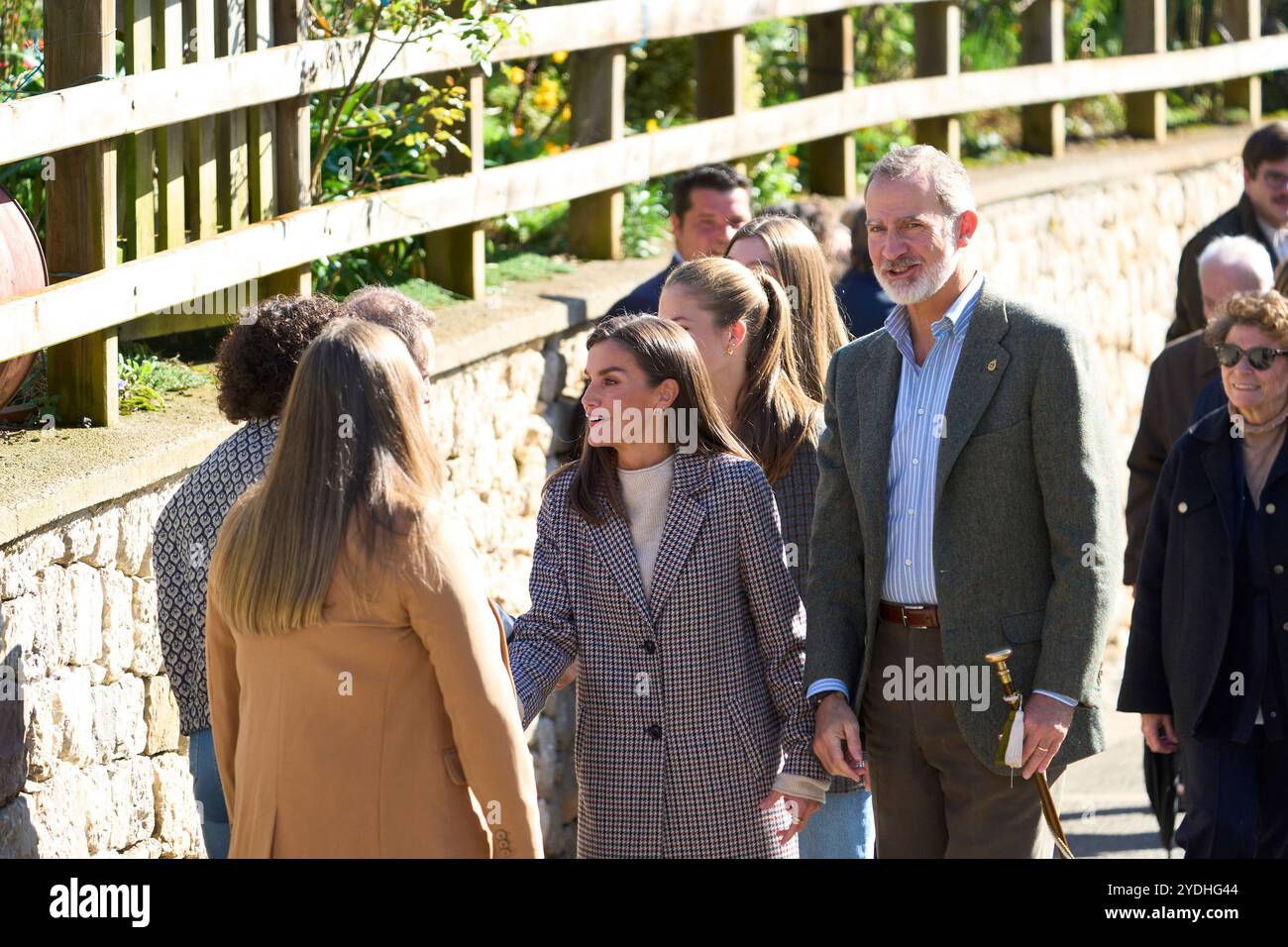 Sotres, Asturias, Spain. 26th Oct, 2024. King Felipe VI of Spain, Queen ...