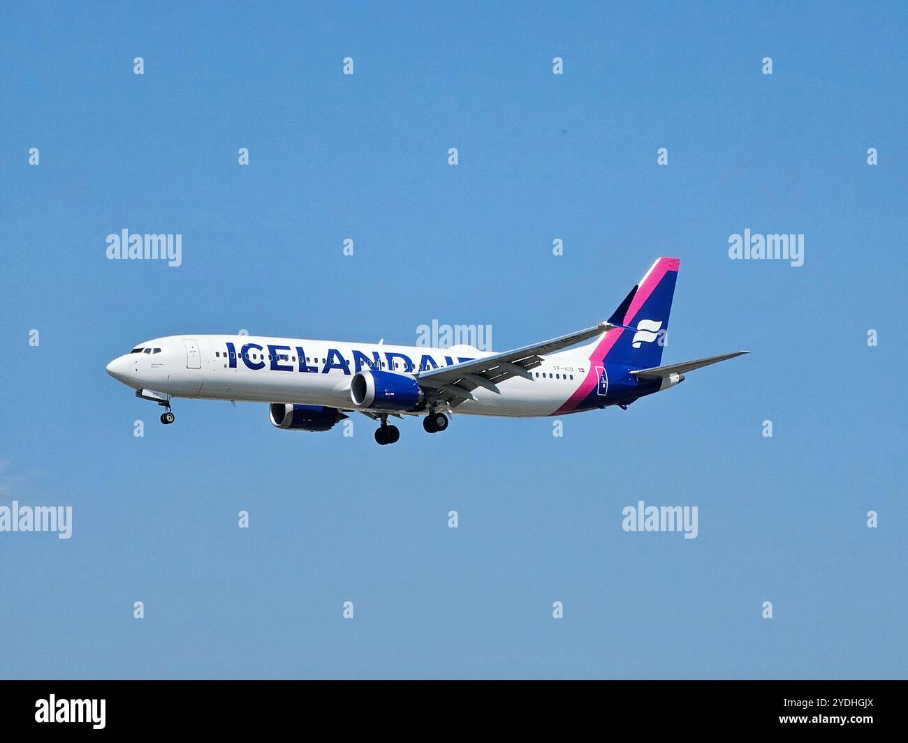 Frankfurt, Hessen, Germany - August 13 2024: Icelandair Boeing 737 MAX ...