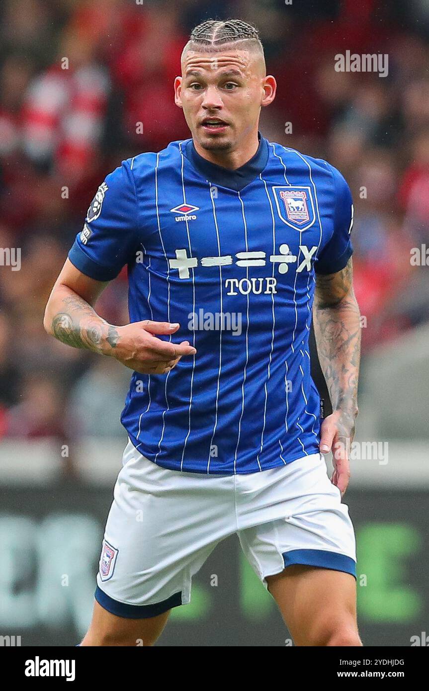 Kalvin Phillips of Ipswich Town in action during the Premier League ...