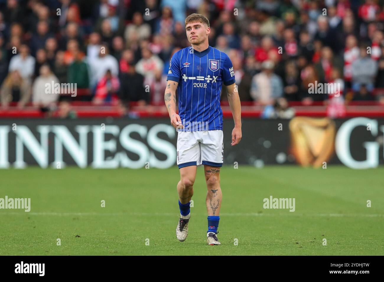 Leif Davis of Ipswich Town looks on during the Premier League match ...