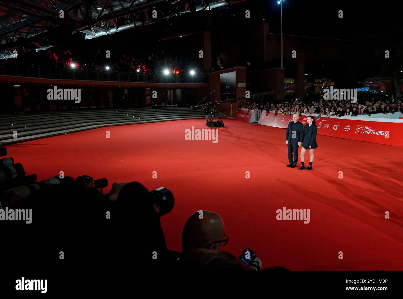 Luca Zingaretti and Emma Zingaretti attend the ''Modi - Three Days On ...