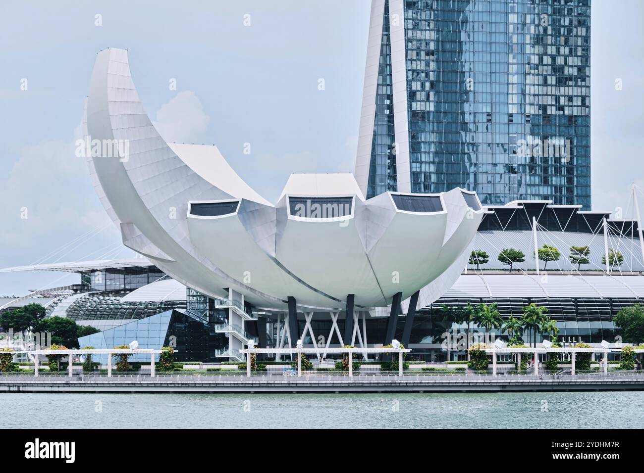 Singapore - August 14, 2024: Futuristic architecture Lotus shaped ...