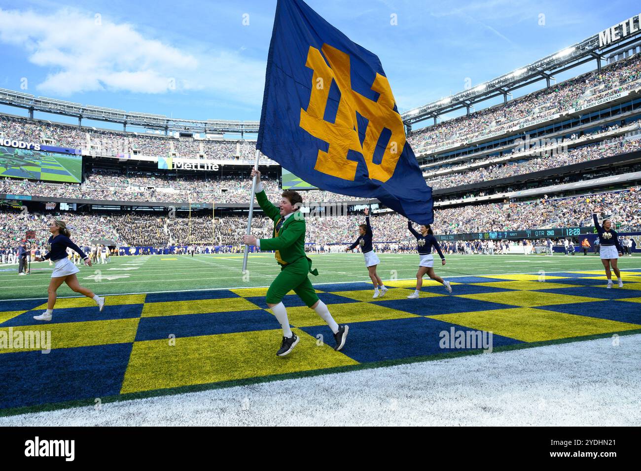 East Rutherford, New Jersy, USA. 26th Oct, 2024. Norte Dame Cheerleaders after TD NCAA Footbal ...