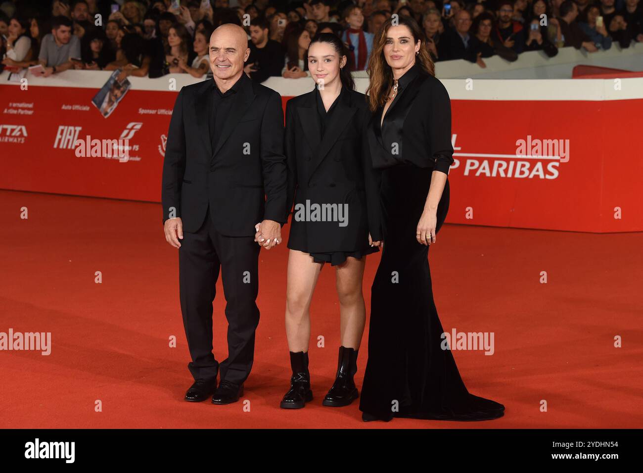 Roma, Lazio. 26th Oct, 2024. Luca Zingaretti, Emma Zingaretti and Luisa ...