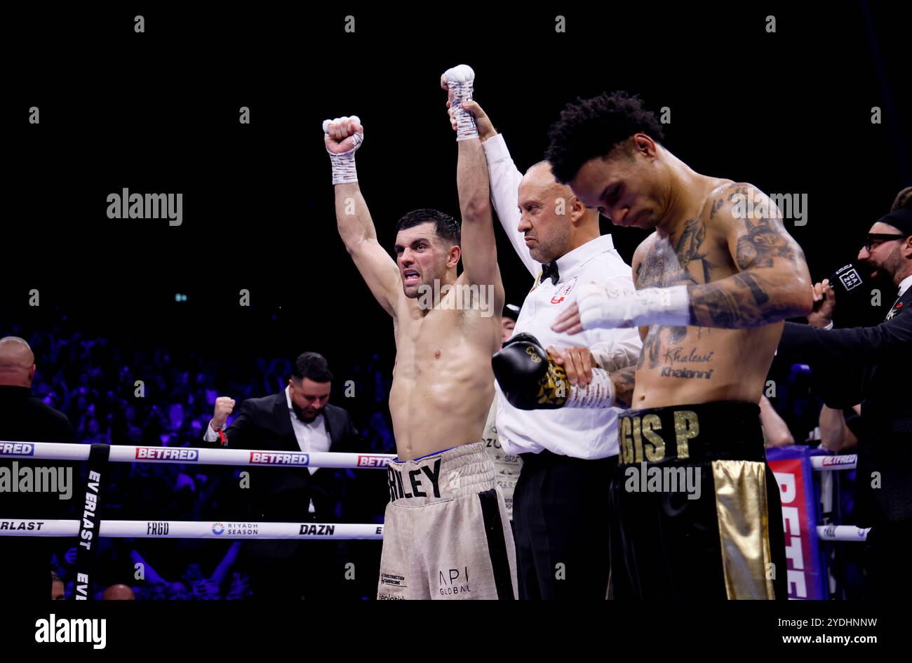Jack Catterall celebrates after winning the WBO International Super ...