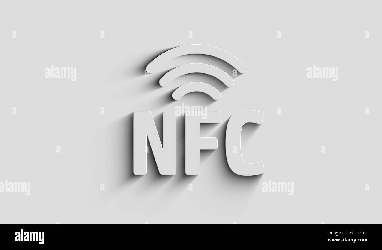 Nfc symbol smartphone Black and White Stock Photos & Images - Alamy