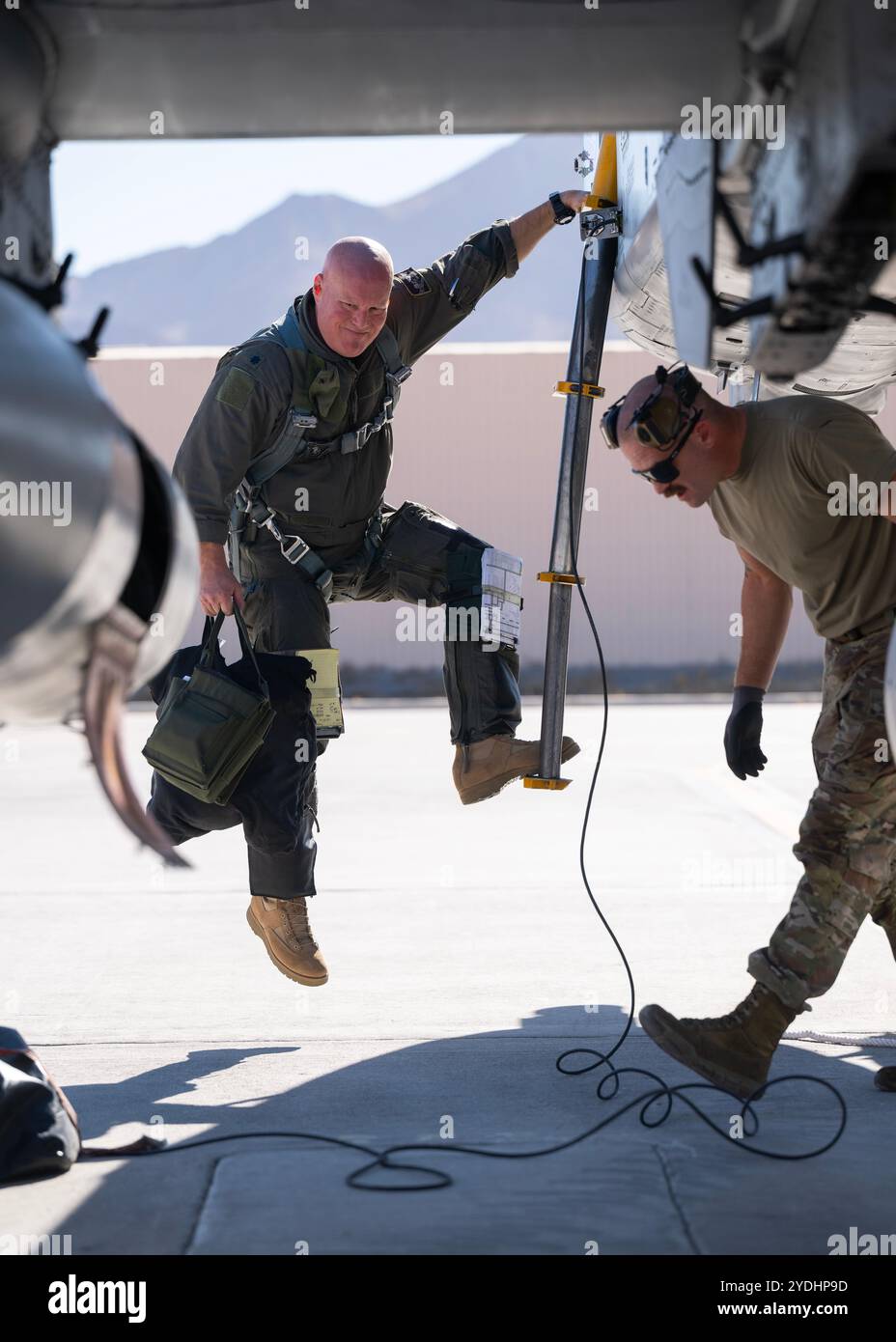 Members of the 124th Fighter Wing arrive at Nellis Air Force Base in ...
