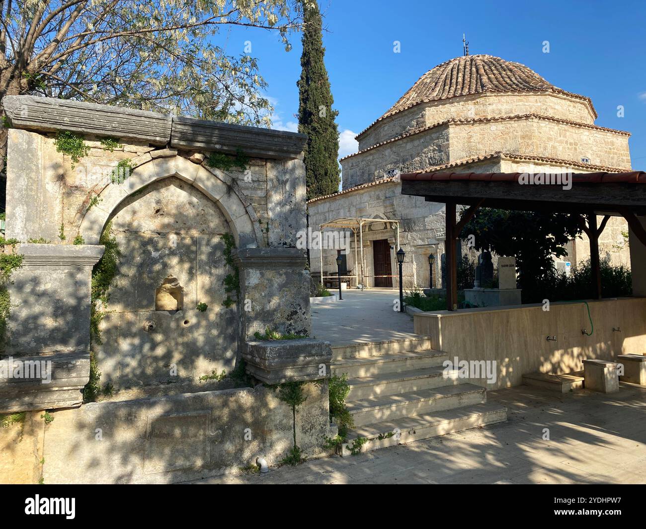 The Agalar Mosque, located in Aksu, Antalya, Turkey, was built in 1800 ...
