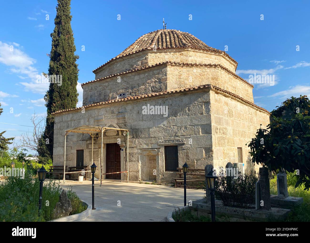 The Agalar Mosque, located in Aksu, Antalya, Turkey, was built in 1800 ...