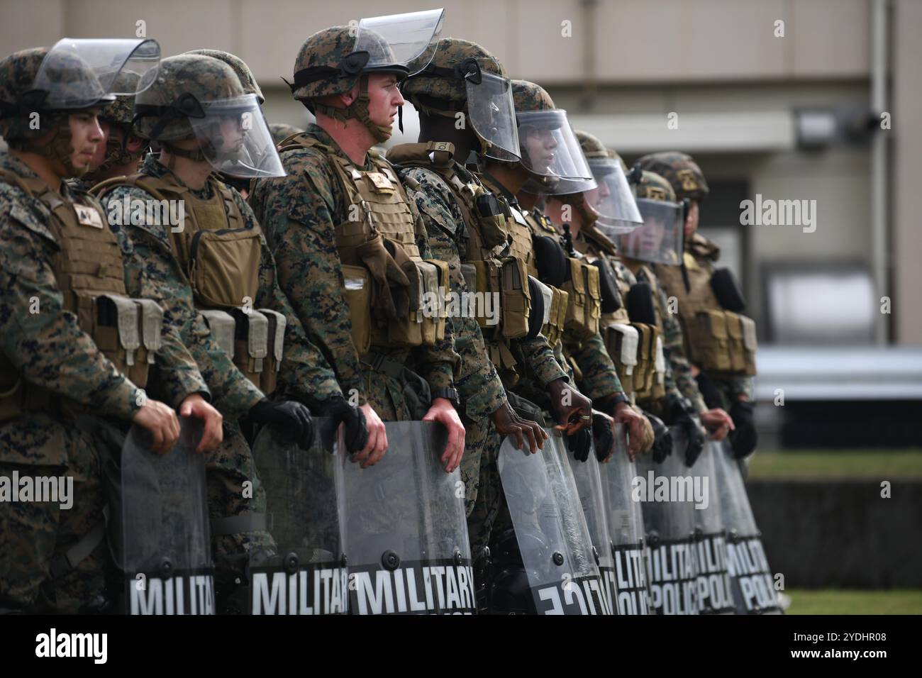 U.S. Marines with Headquarters and Headquarters Squadron, Marine Corps ...