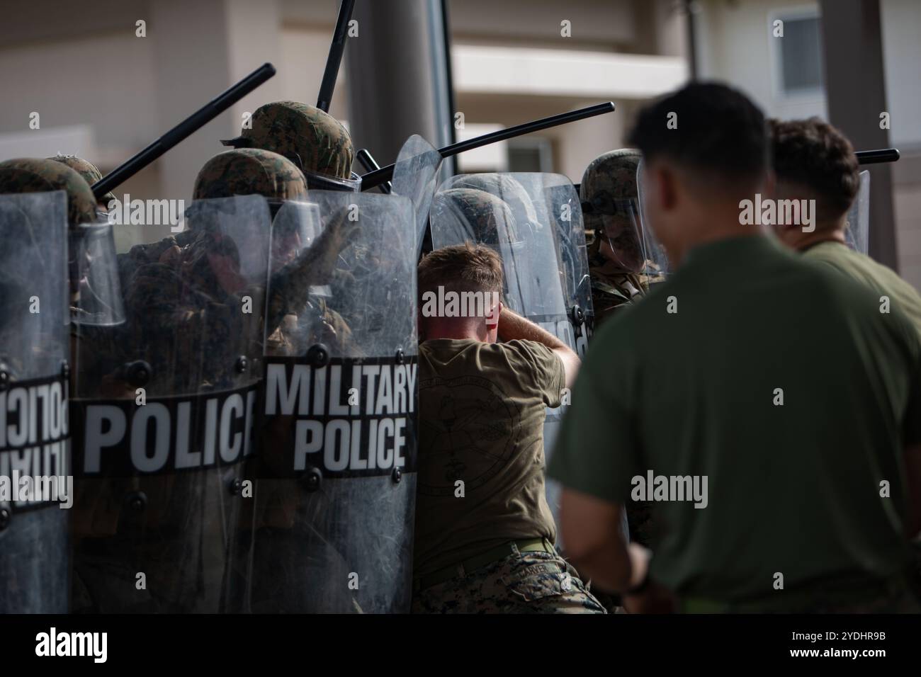 U.S. Marines with Headquarters and Headquarters Squadron, Marine Corps ...