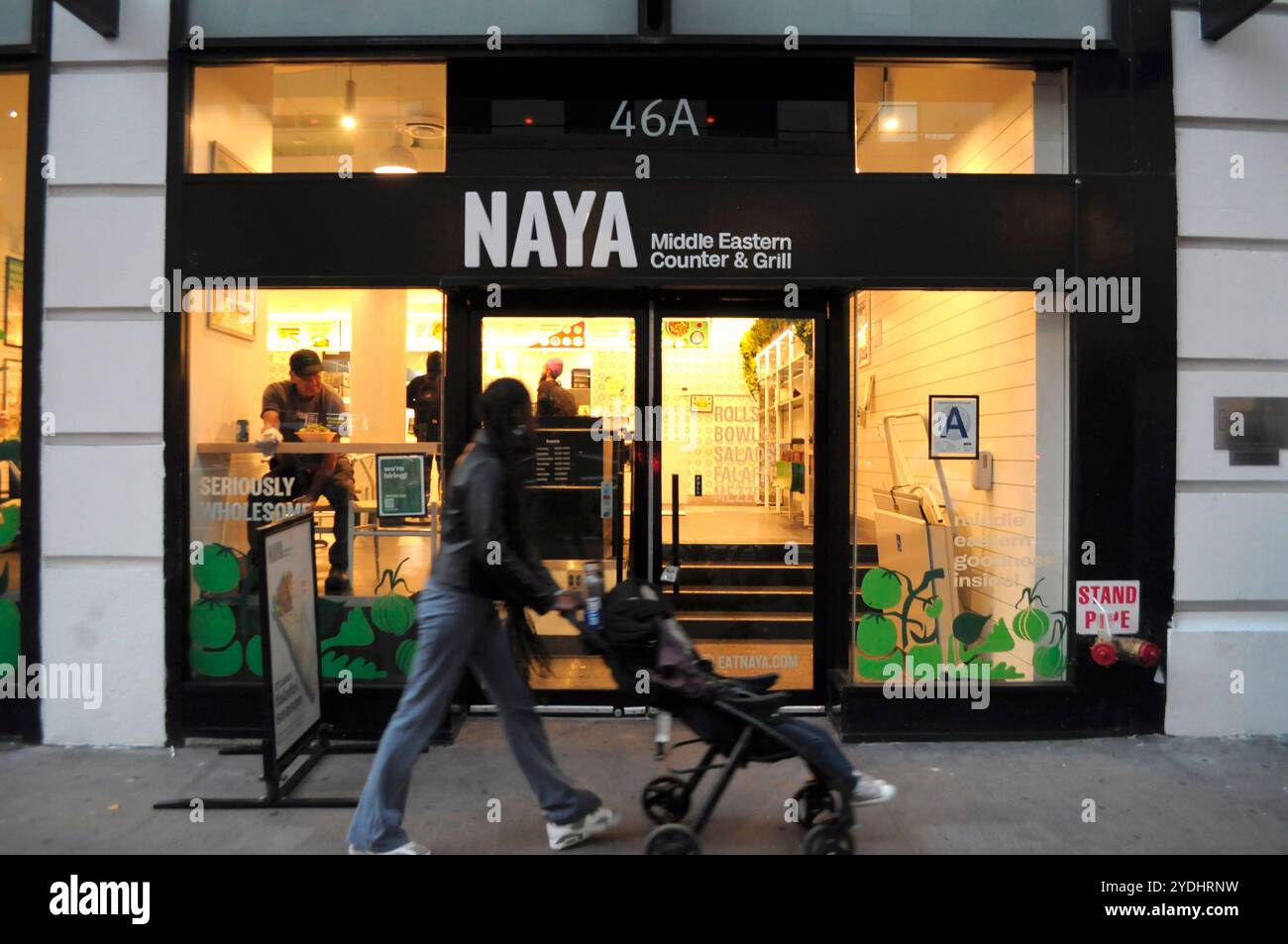 A Naya restaurant is seen in Manhattan, New York City Stock Photo - Alamy