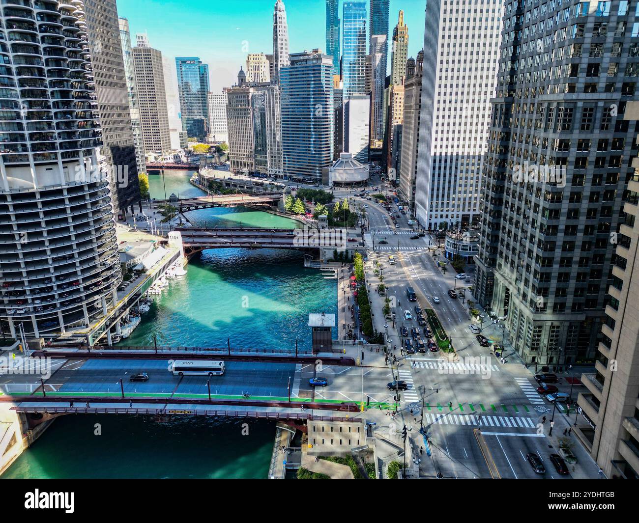 Chicago, USA - October 08, 2024: Skyscraper architecture of USA city ...