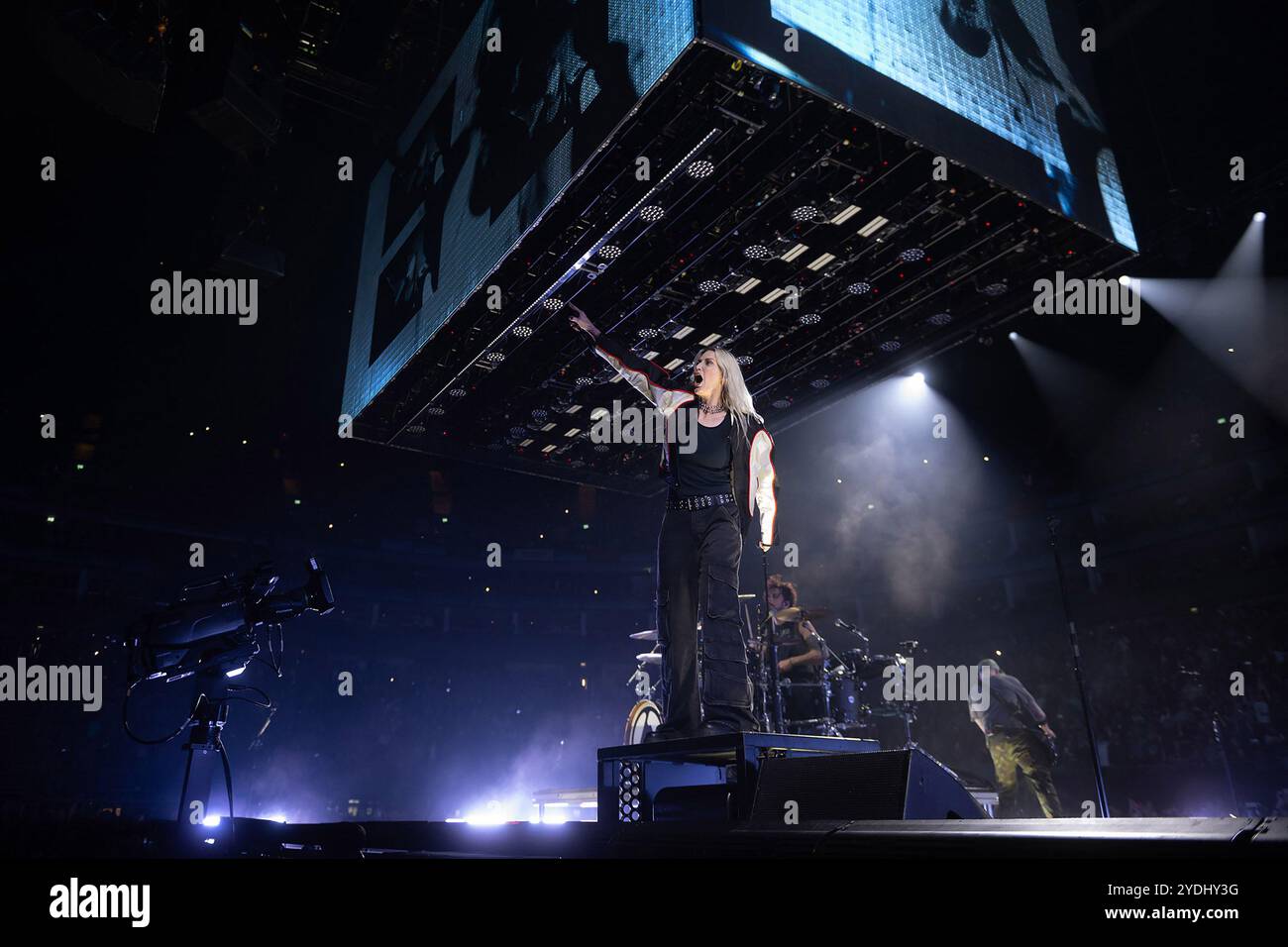 LONDON, ENGLAND: Linkin Park perform at the O2 Arena. Featuring: Emily ...