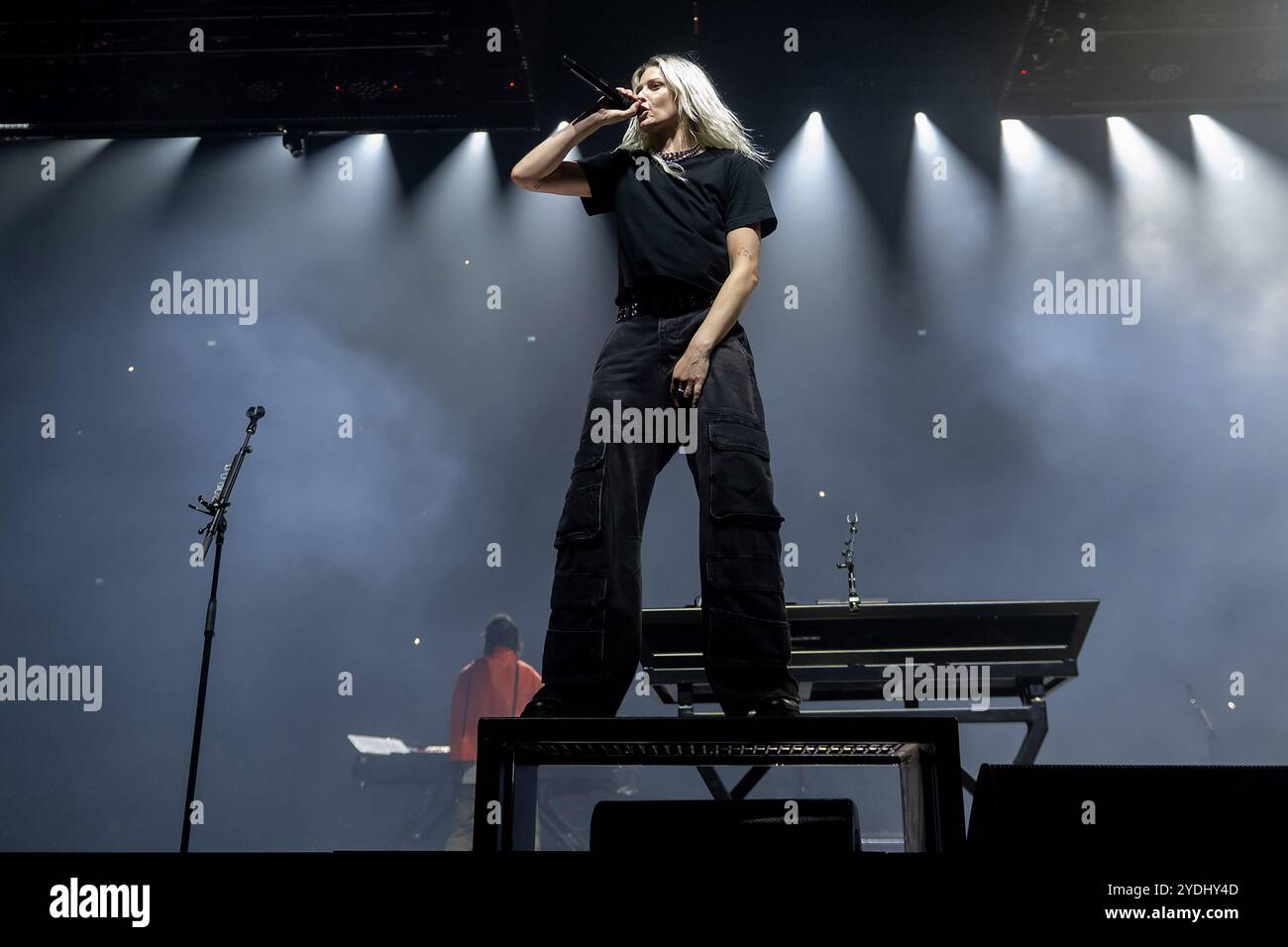 LONDON, ENGLAND: Linkin Park perform at the O2 Arena. Featuring: Emily ...