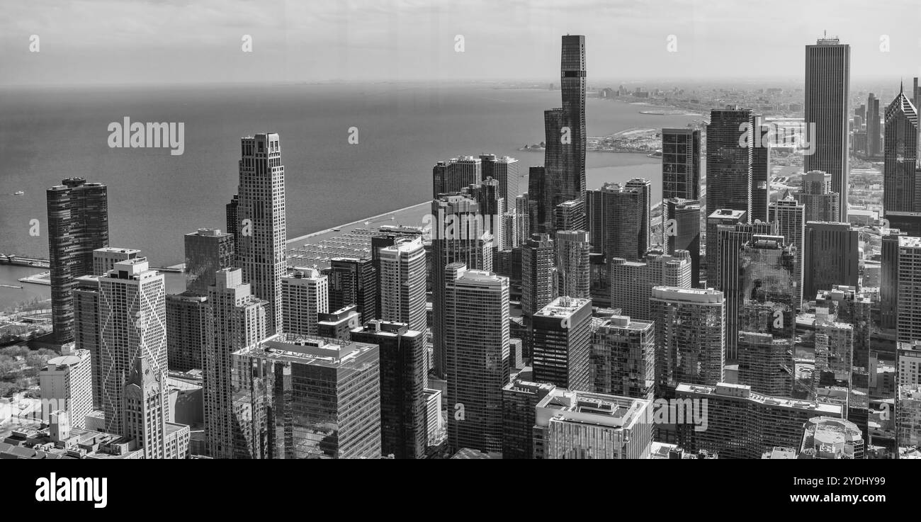 metropolis city skyline. aerial panoramic view on downtown cityscape ...