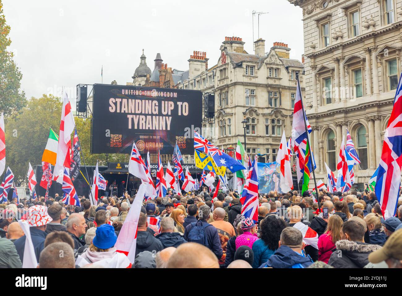 London, UK. 26 OCT, 2024. Thousands gathered for the Unite the Kingdom ...