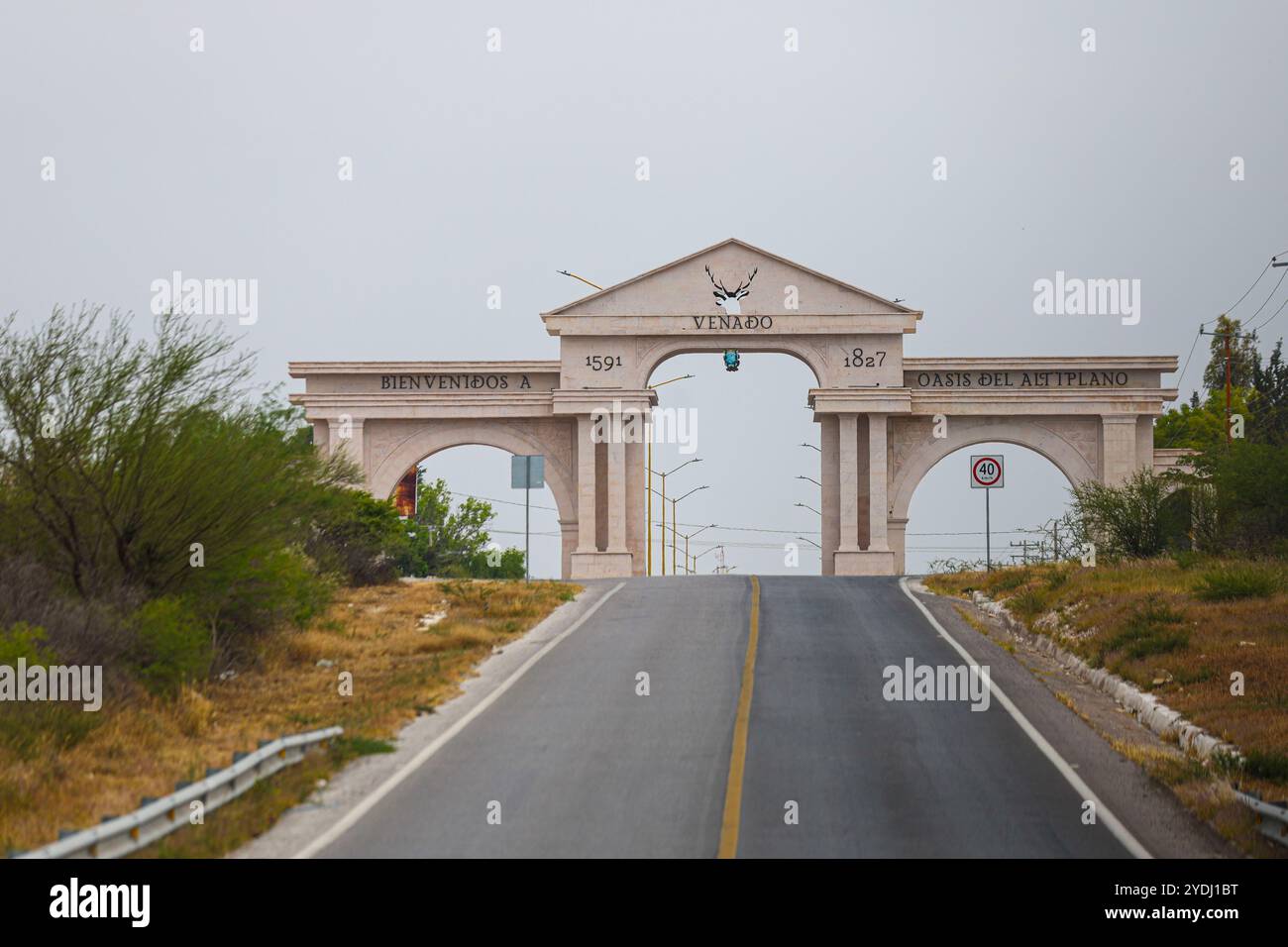 Venado, San Luis Potosí, Mexico. Entrance facade to the municipality of ...