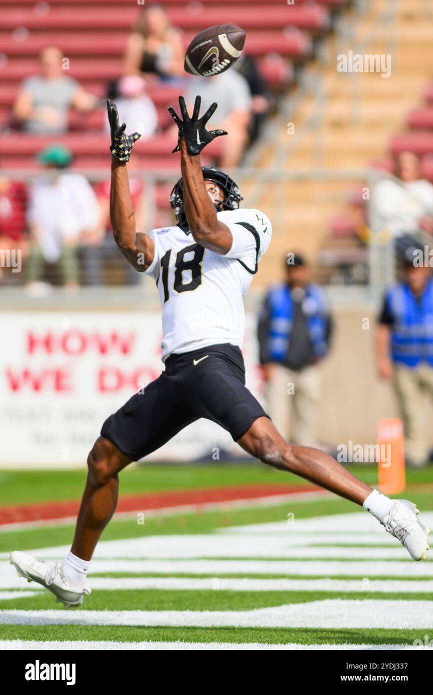 PALO ALTO, CA - OCTOBER 26: Wake Forest Demon Deacons wide receiver ...