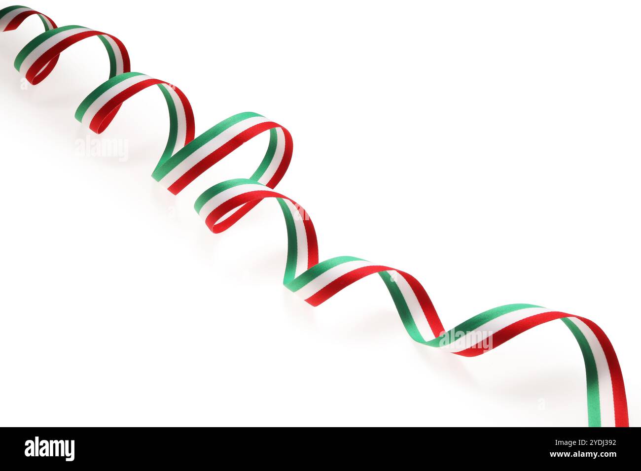 Ribbon with Italy flag pattern isolated on white Stock Photo - Alamy