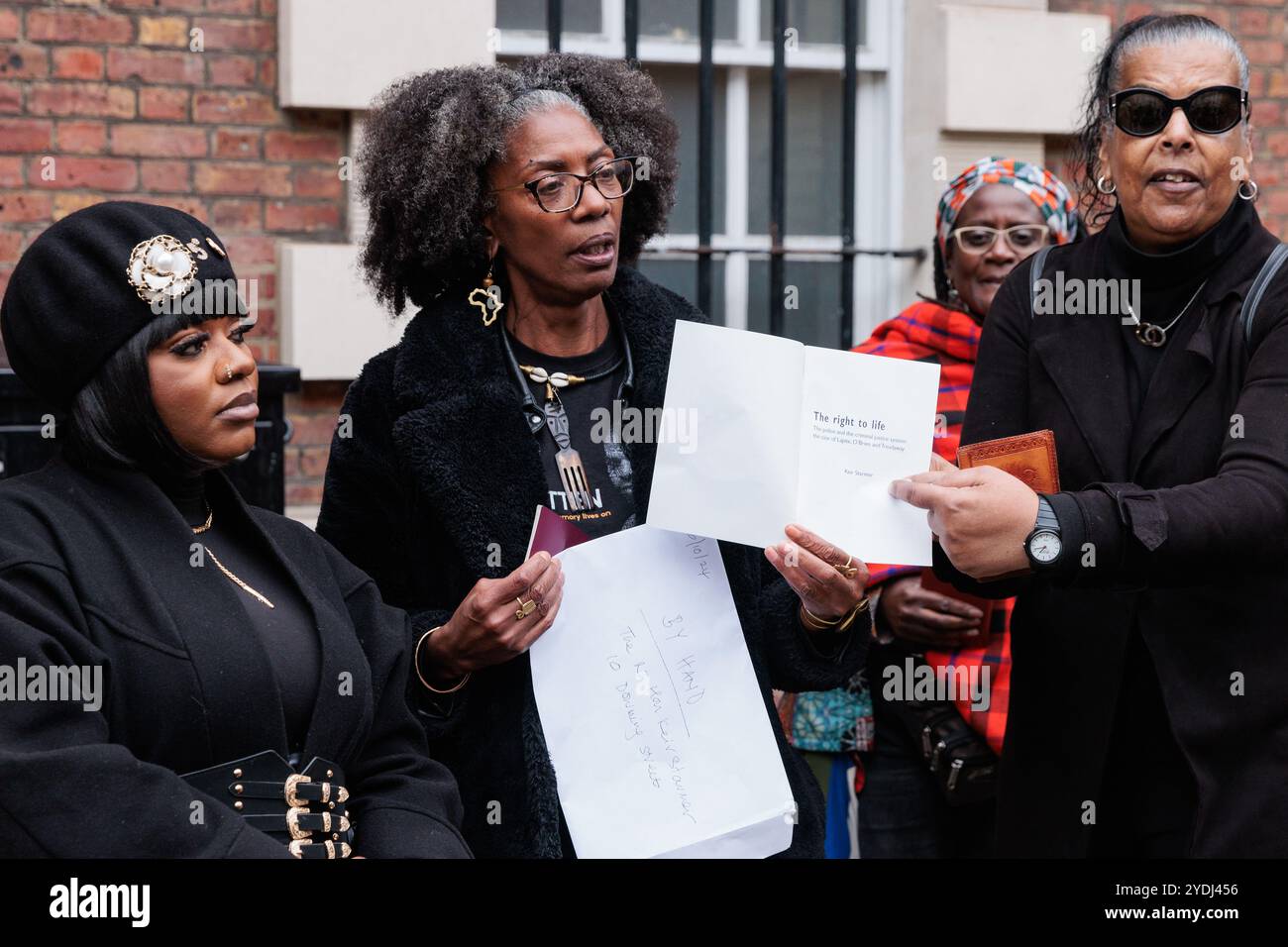 London, UK. 26th October, 2024. Sheeda Kaba (l), Marcia Rigg (c) and ...