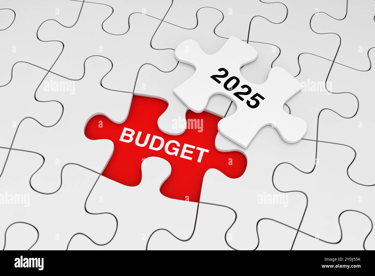 One Piece of White Jigsaw Puzzle over Plain of White Puzzle with Budget ...