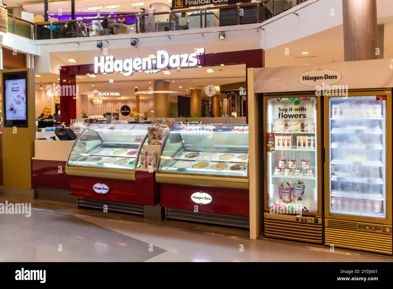 Phuket, Thailand - February 17th 2017: Haagen Dazs store in a mall. The ...
