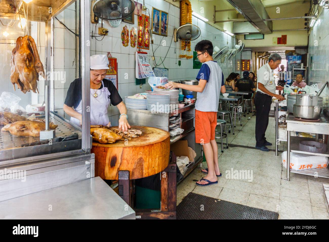Bangkok, Thailand - 24th March 2017: Chicken rice restaurant in ...