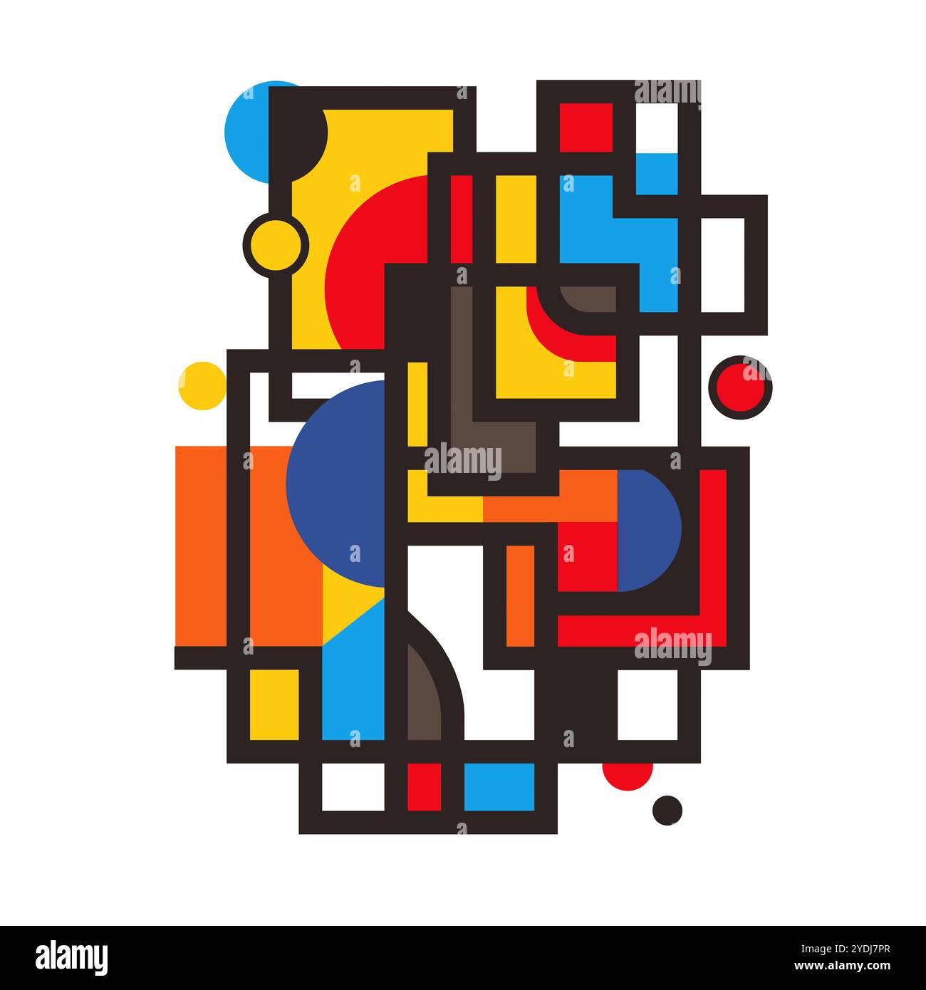 Abstract geometric shapes arranged Cut Out Stock Images & Pictures - Alamy