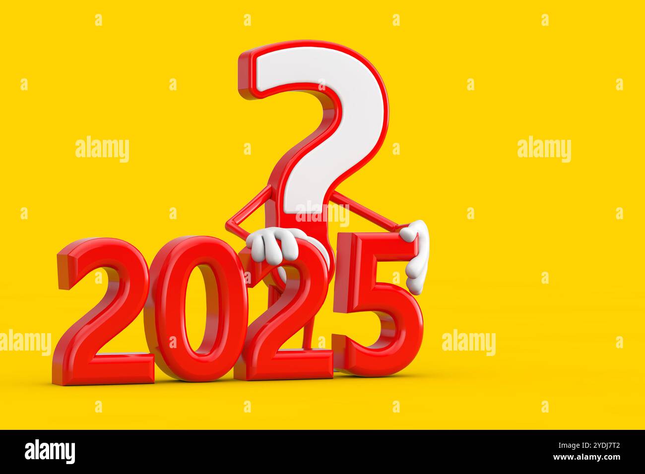 Question Mark Sign Cartoon Character Person Mascot with Red 2025 New ...