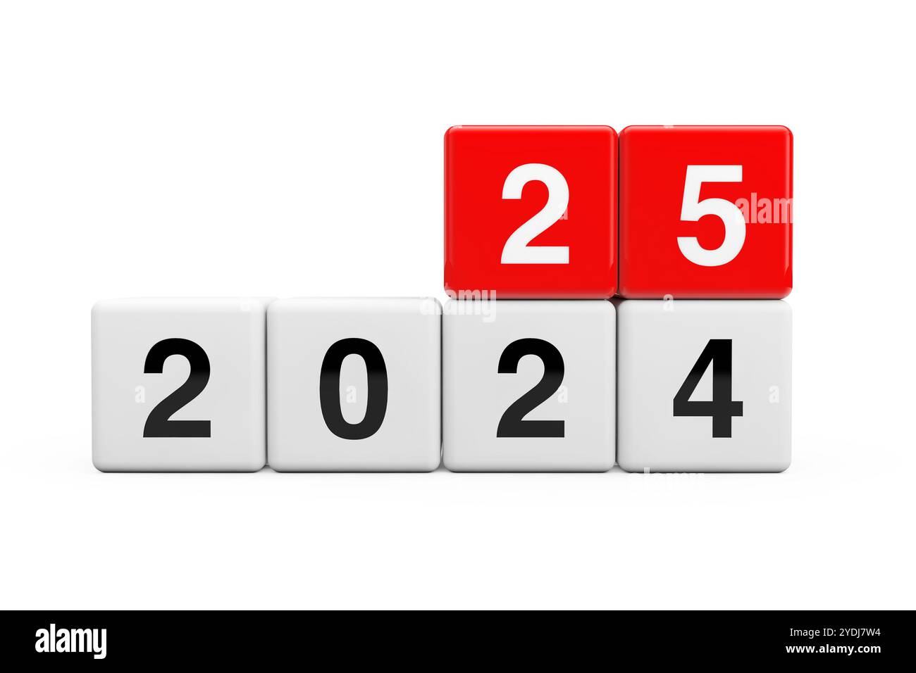 2024 turning into 2025 Cut Out Stock Images & Pictures - Alamy