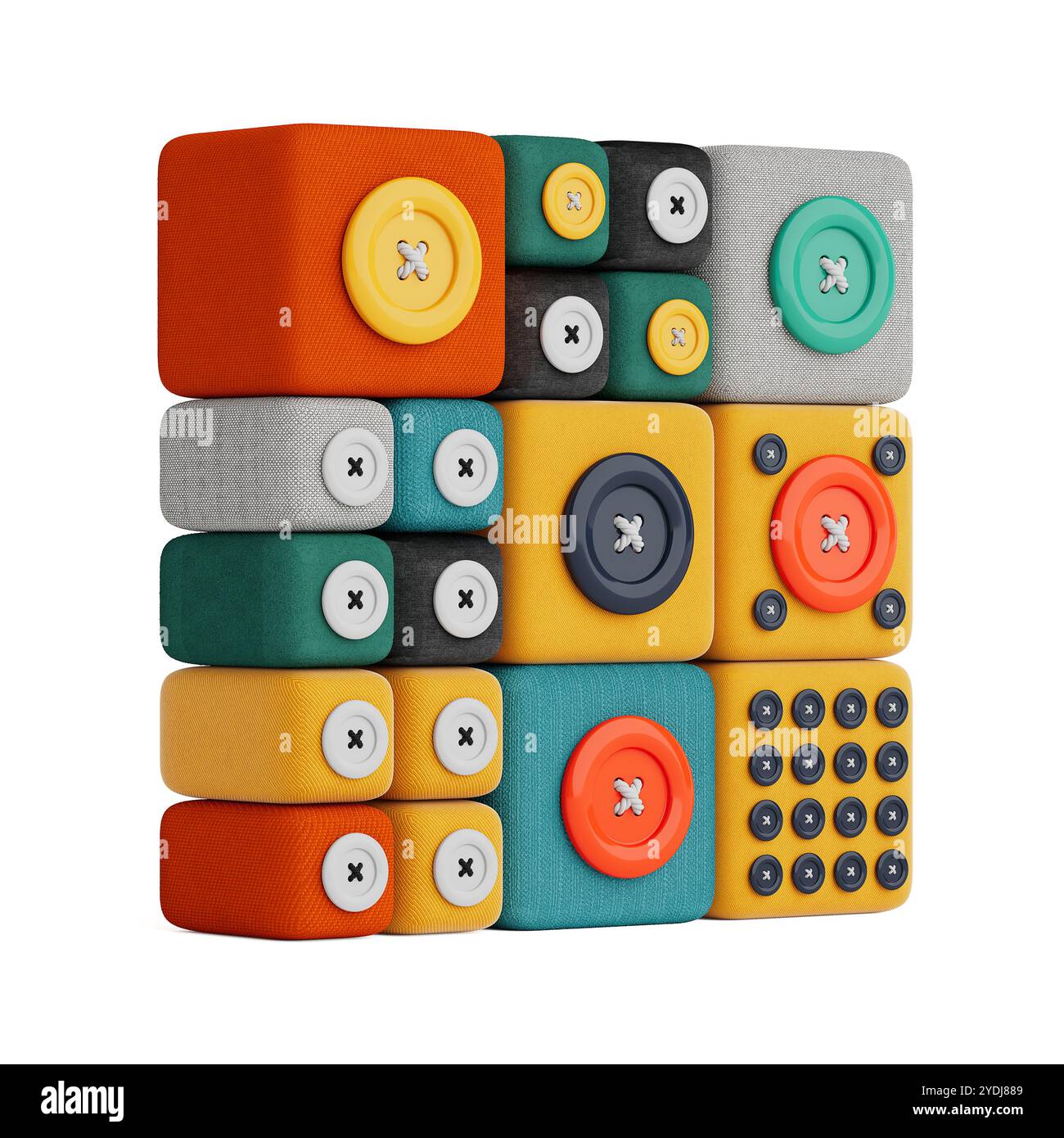 Minimal 3d shapes pattern Cut Out Stock Images & Pictures - Alamy