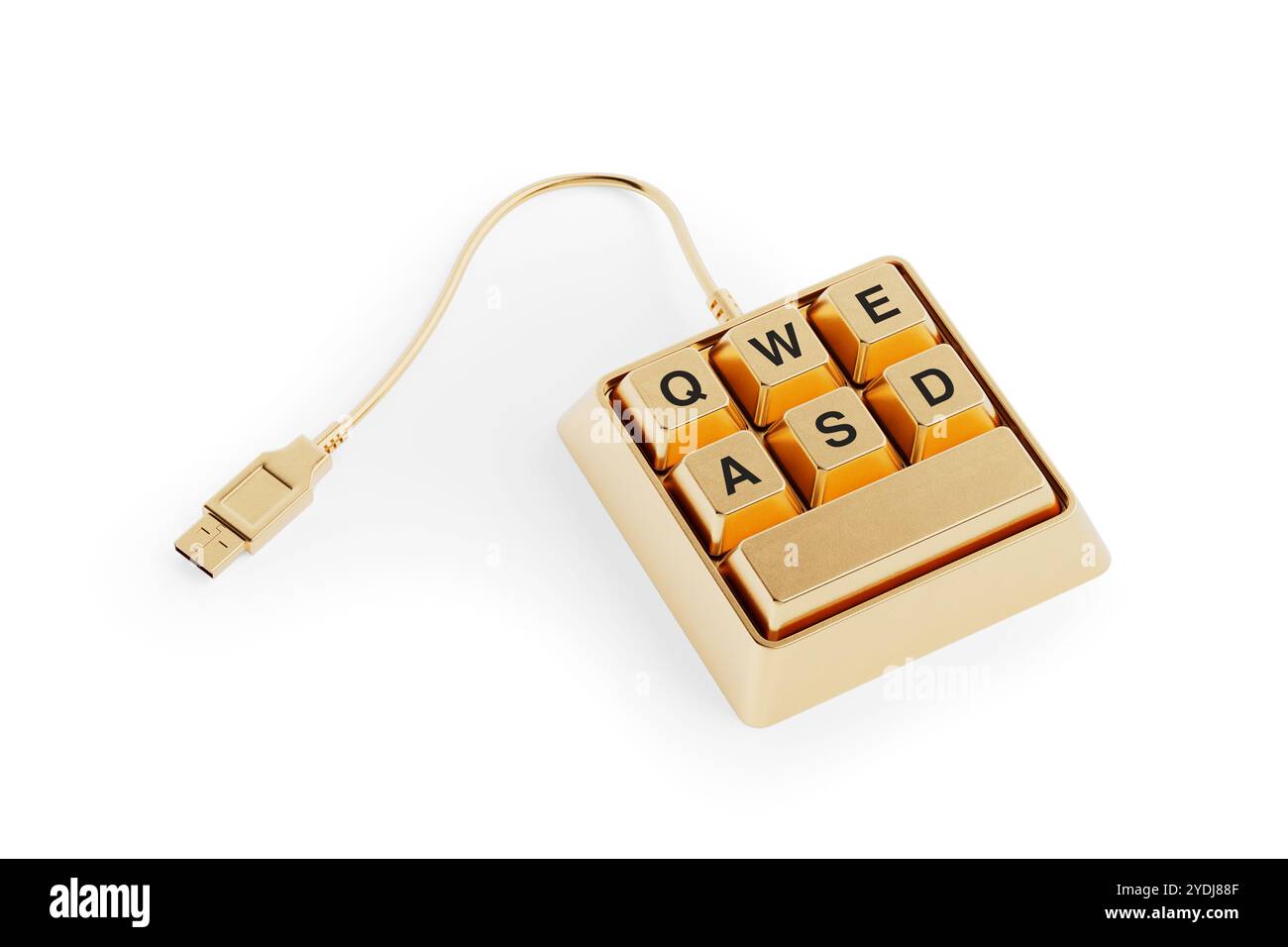 Small, Compact and Designed Specifically for Gaming Golden Keyboard ...