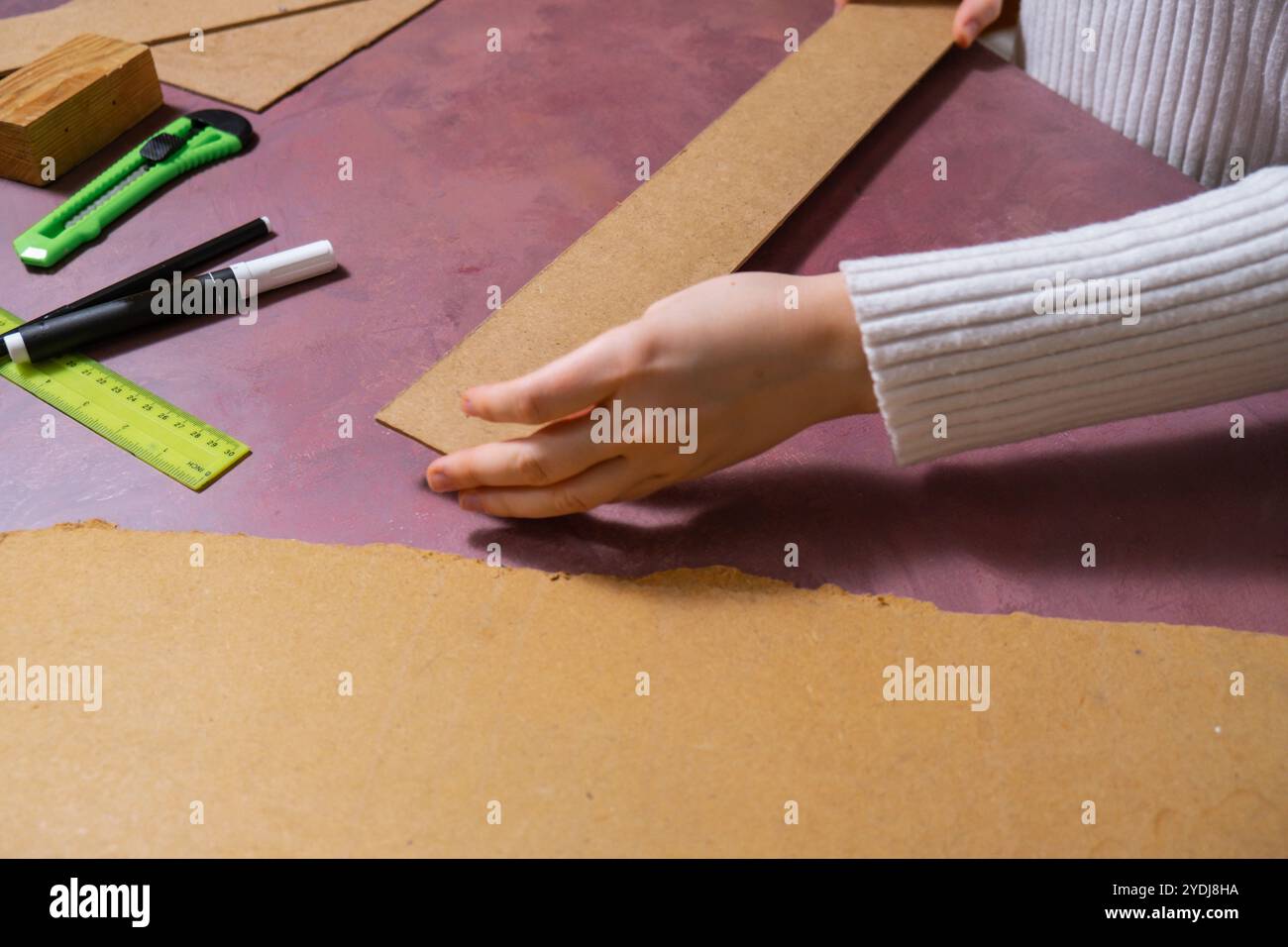 Wooden Christmas tree Sustainable preparation Diy process of making ...