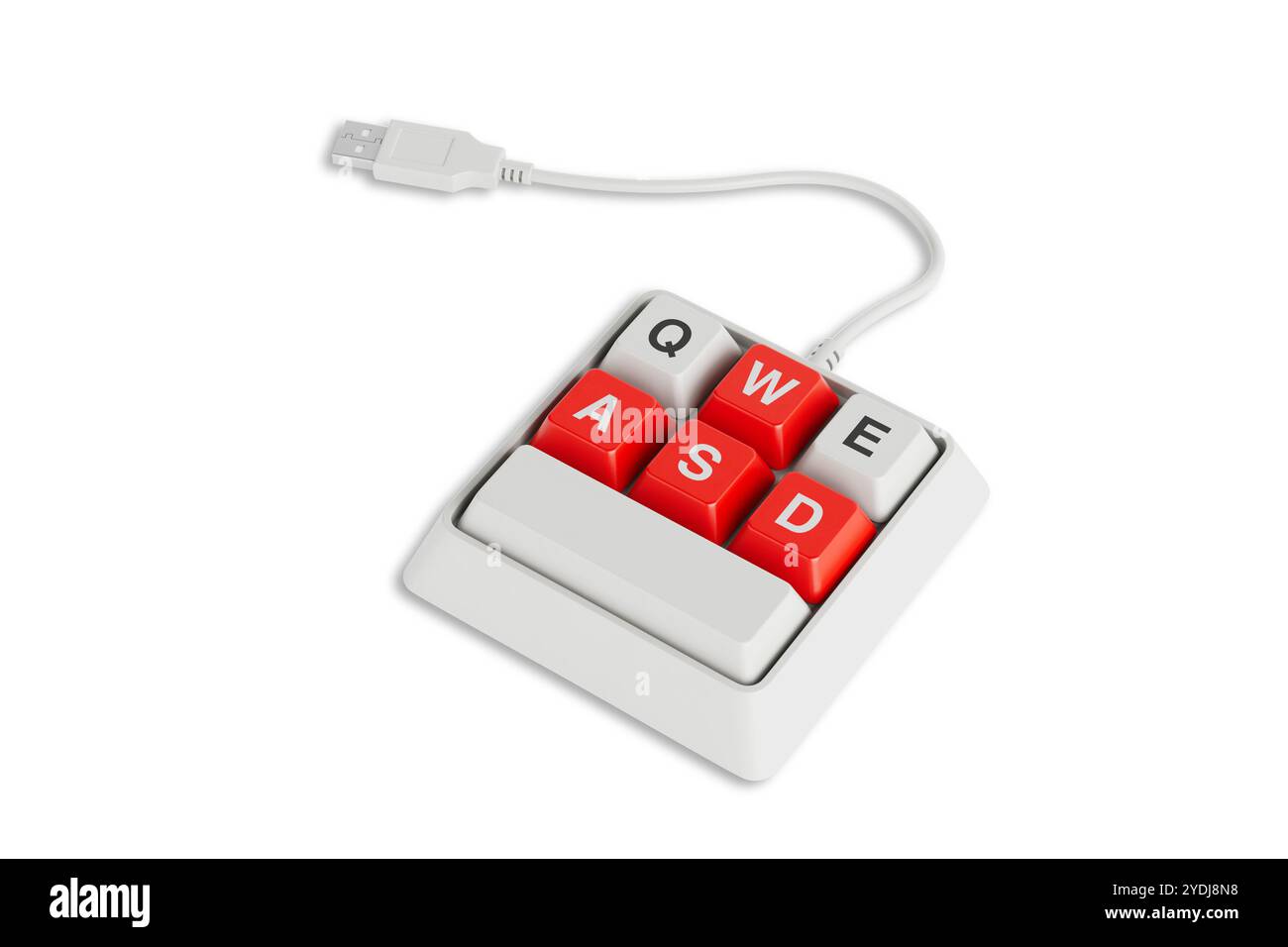 Small, Compact and Designed Specifically for Gaming White Keyboard with ...