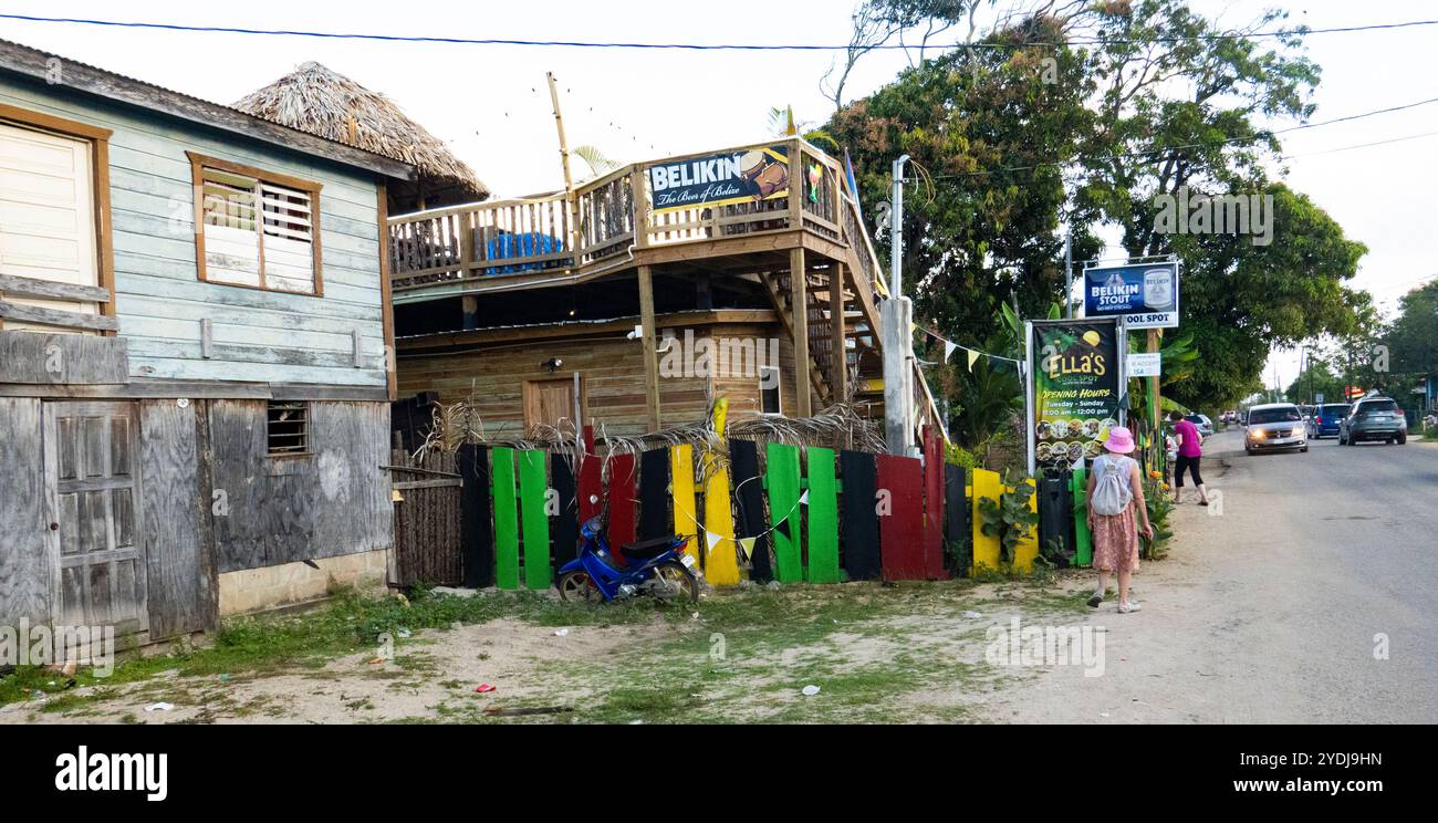 Cool Spot restaurant in Hopkins, Belize Stock Photo - Alamy