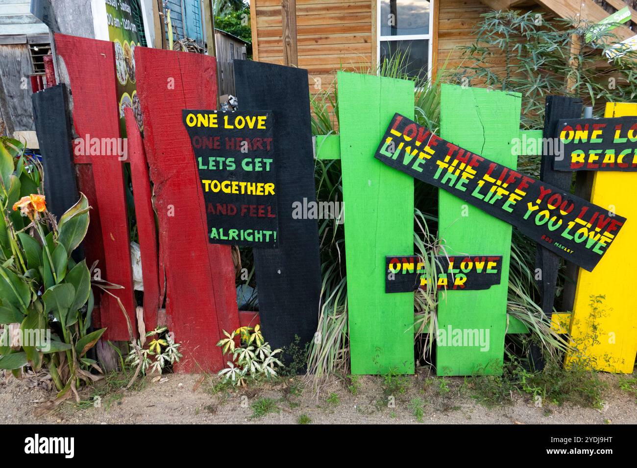 Cool Spot restaurant in Hopkins, Belize Stock Photo - Alamy