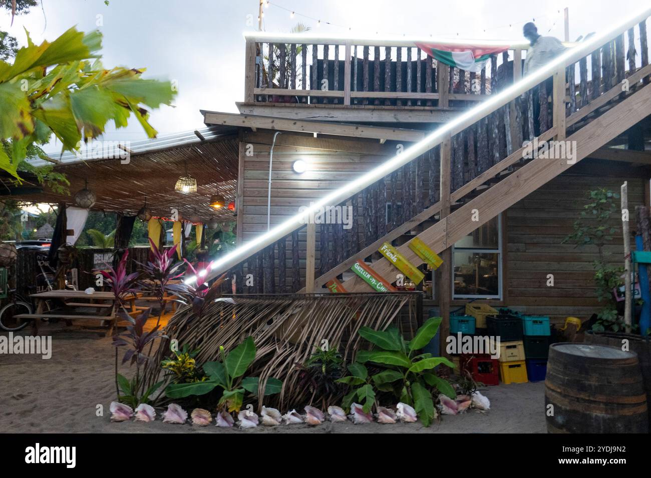 Cool Spot restaurant in Hopkins, Belize Stock Photo - Alamy