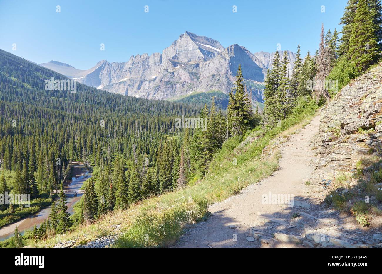Throughout the Grinnell Glacier hike, you'll encounter views of ...